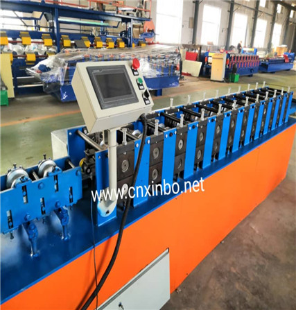Plain rolling shutter door slat roll forming machine